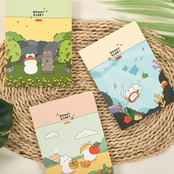PLEPLE 2025 Bonny Diary Planner (PVC Cover) Cute Illustration Korean ...