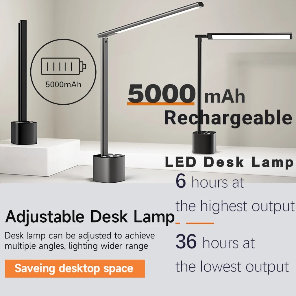 LED Smart Eye Series Charging Folding Reading Wireless Desk Lamp Office ...