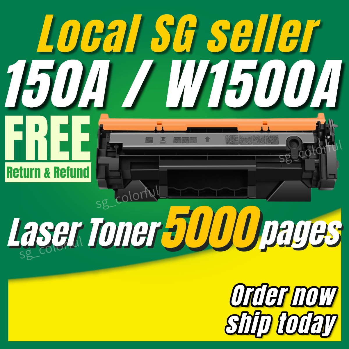 150A W1500A HP Toner W1500A 150A W1500X 150X Toner cartridge Compatible ...