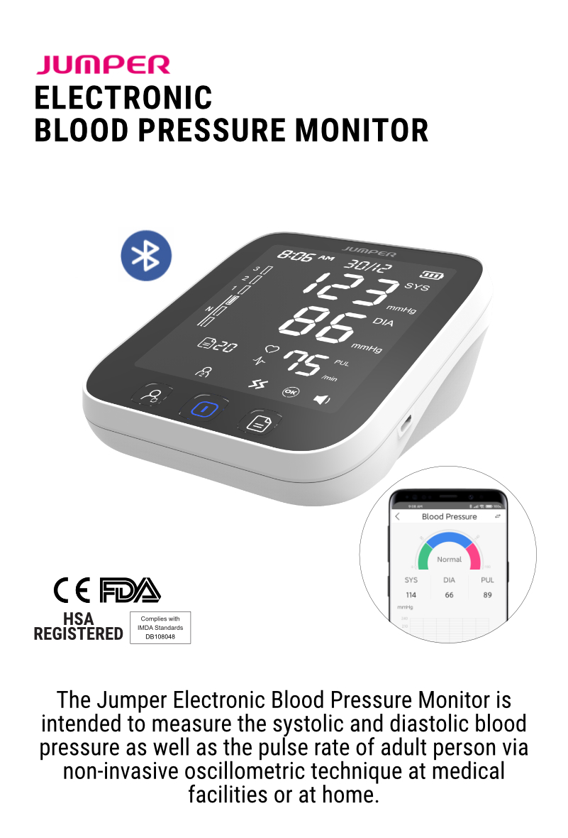 [Jumper] Electronic Blood Pressure Monitor (JPD-HA121) (Bluetooth ...