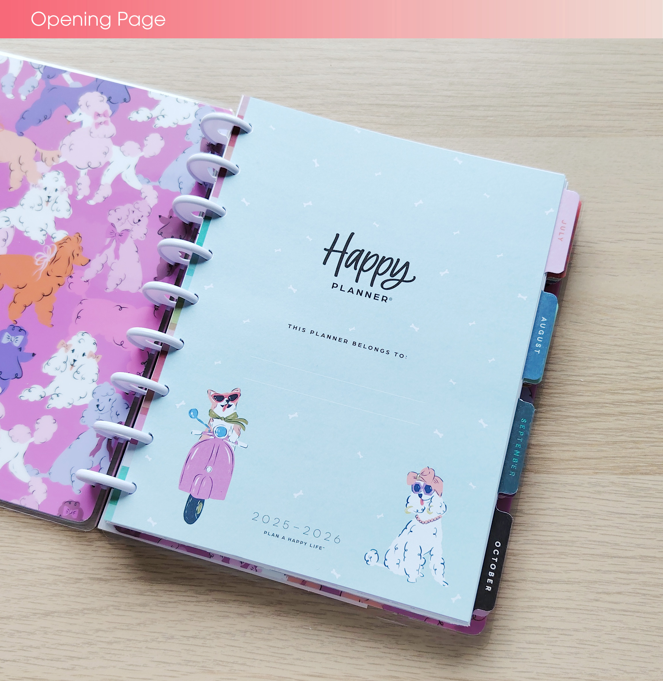 2026 Classic Happy Planner - Pawsitive Seasonal Dogs (Vertical ...