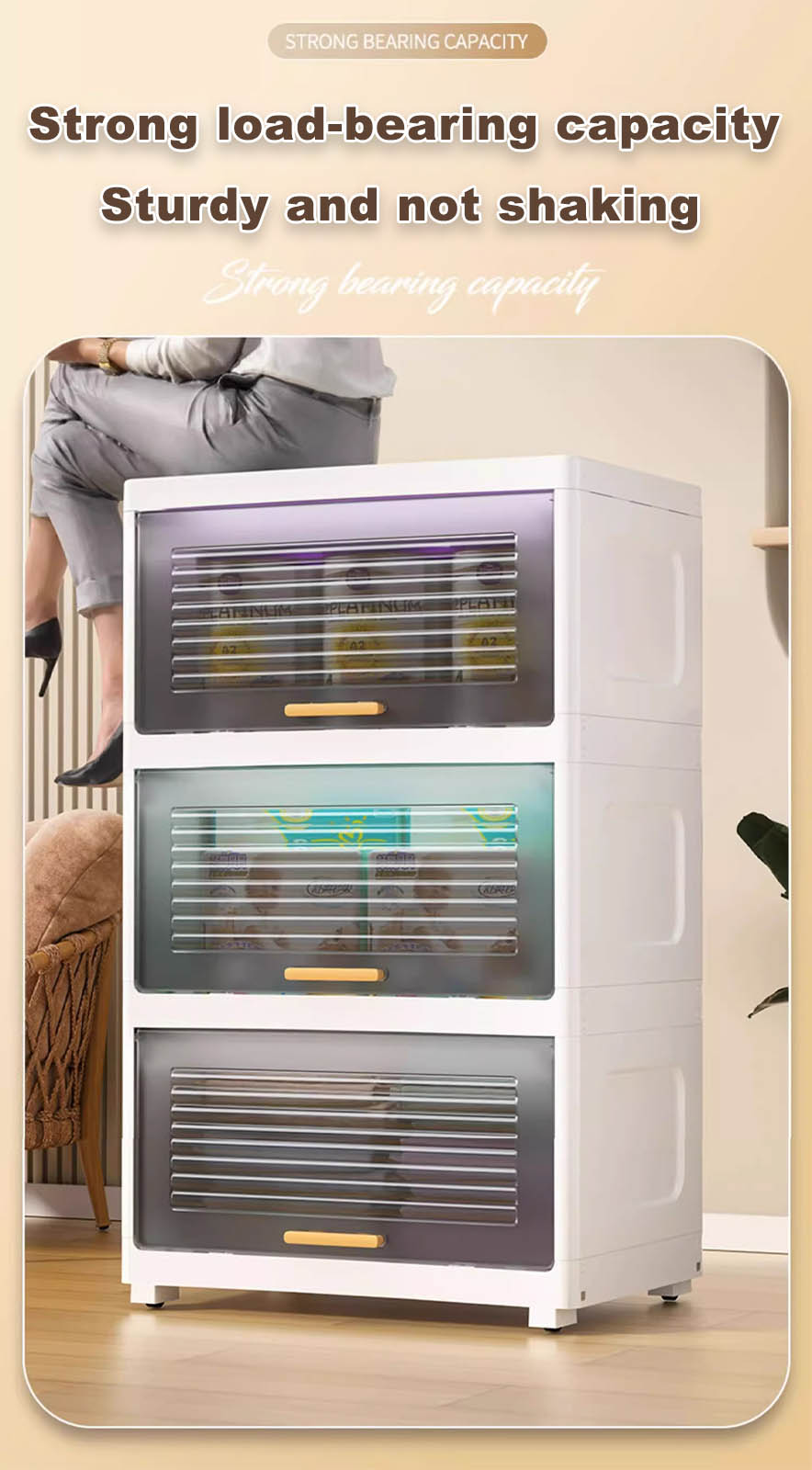 Salvo Flip Top Cabinet Transparent Storage Drawer Cabinet kitchen ...