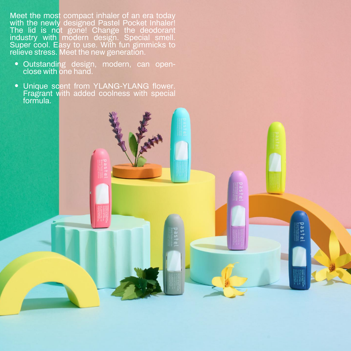 Pastel Pocket Inhaler | Pastel Brand Yadom 2 in 1 Nasal Relief Stick ...