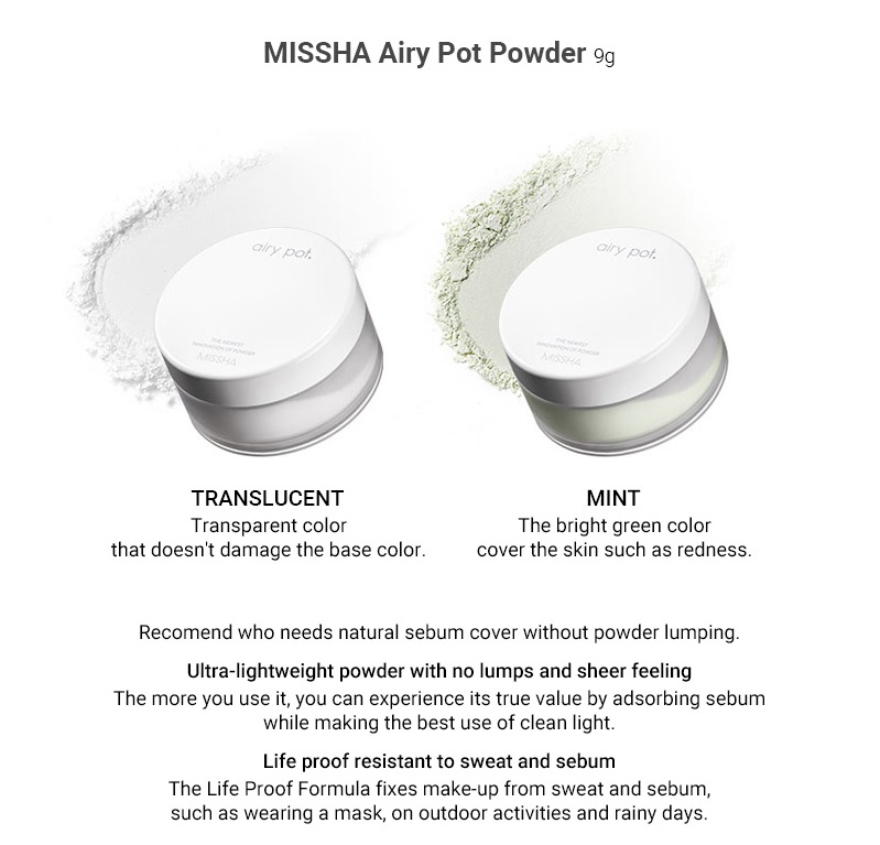 MISSHA Airy Pot Powder / Pact | Shopee Singapore