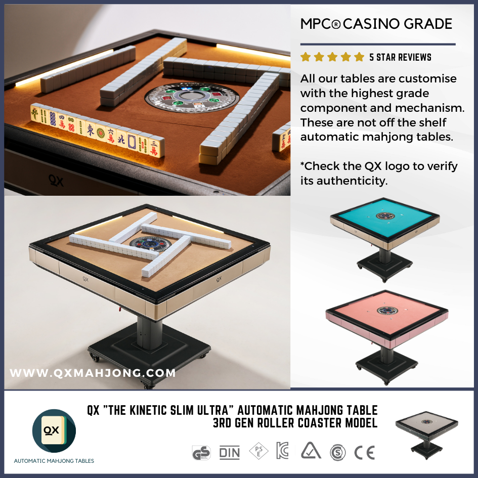 🀄(𝐒𝐆 𝐒𝐓𝐎𝐂𝐊𝐒) QX Automatic Folding Mahjong Table / Kinetic Slim Ultra ...