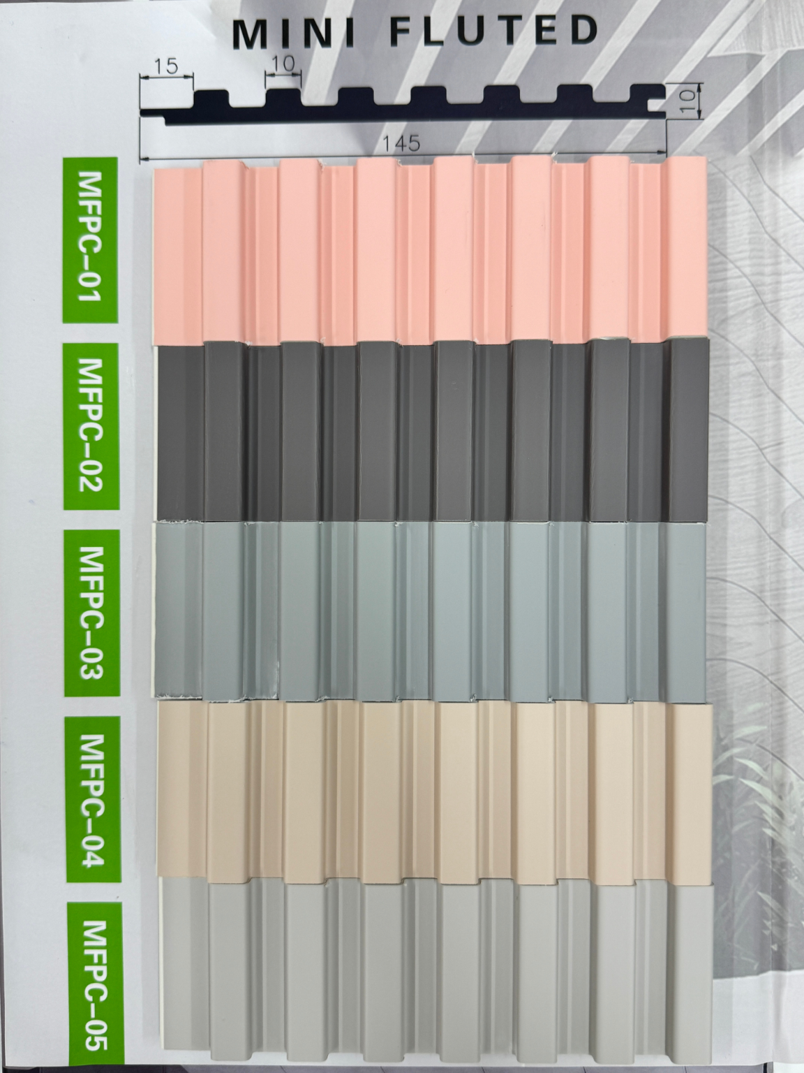 [SG Seller!] Mini Fluted Wall Panels – MFPC Series Wood Panel Home ...