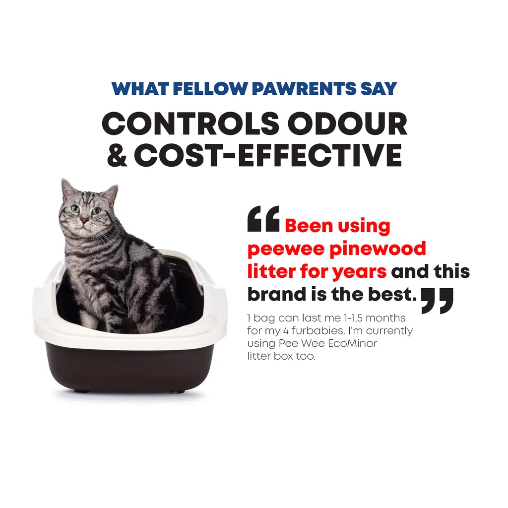 brioPets PeeWee Eco Wood Litter Natural Swedish Litter for Cats 9kg ...