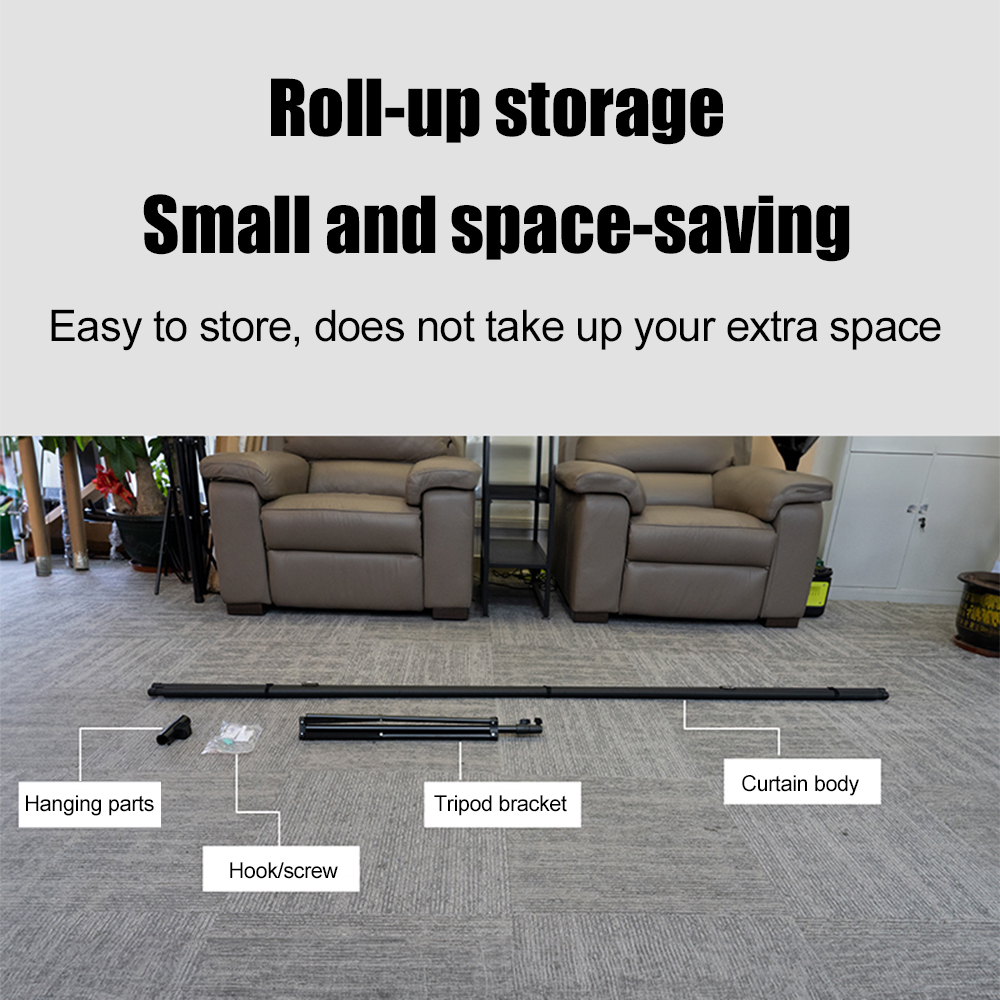 Projector Screen Bracket Wall Mount Dual Purpose Punch Free HD Anti ...