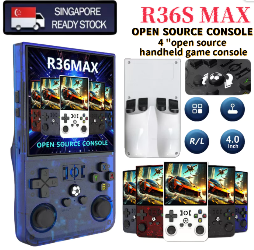 Handheld Video Game Console IPS HD Screen Emulator Game Linux System Portable Pocket R36s ...