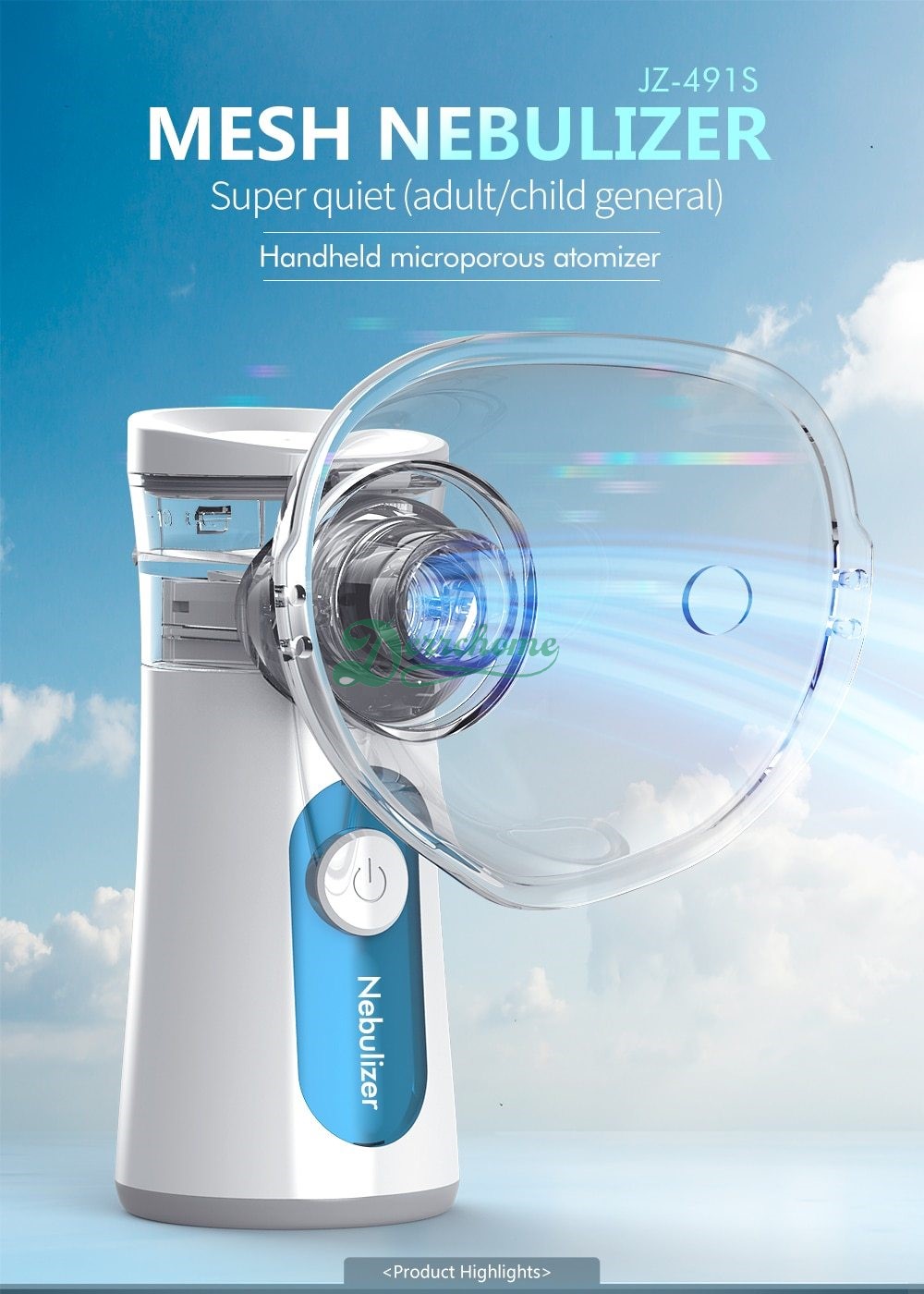 Mini Handheld Portable Autocleaning Handheld Atomizer Silent Ultrasonic ...