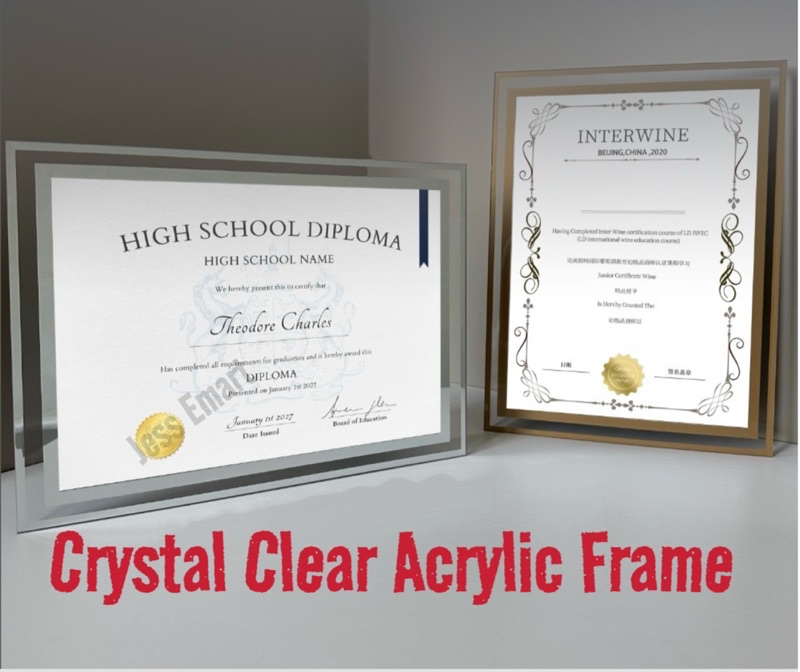 SG Stock [Bulk Offer] Crystal Glass Photo Frame Wedding Photos ...