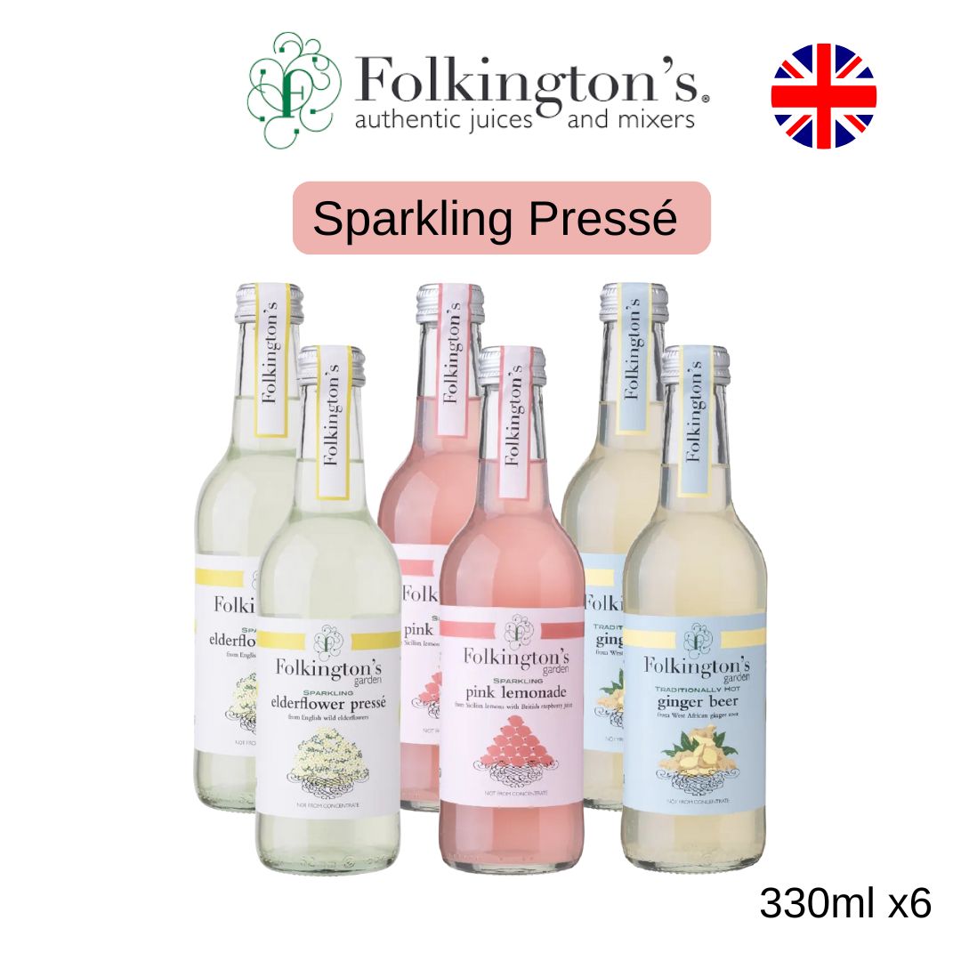 Folkington's Sparkling Pink Lemonade Elderflower Pressé Hot Ginger Beer ...