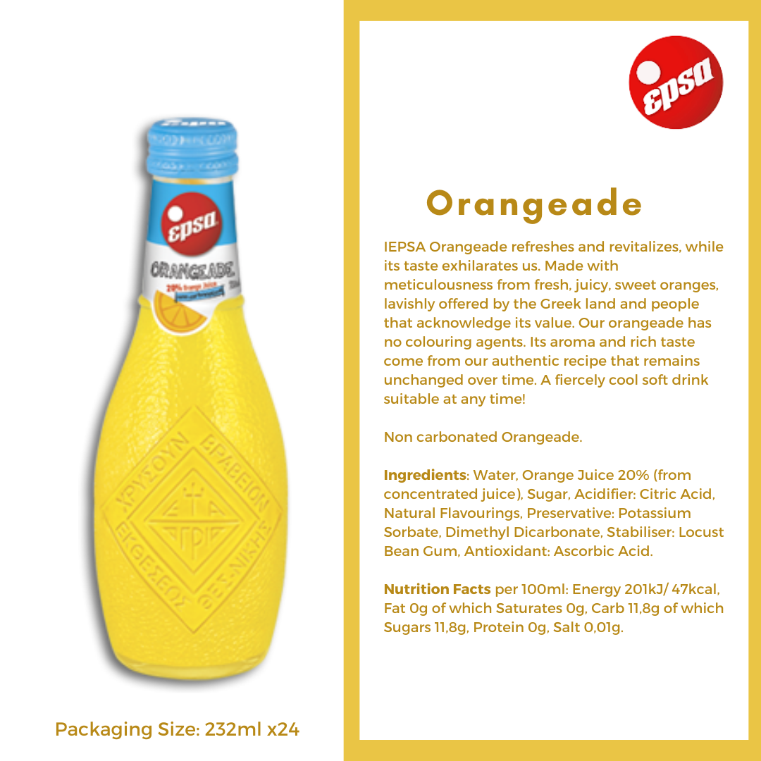 Epsa Greece Soda Drink Blood Orange Lemon Soda Orangeade | Pink ...