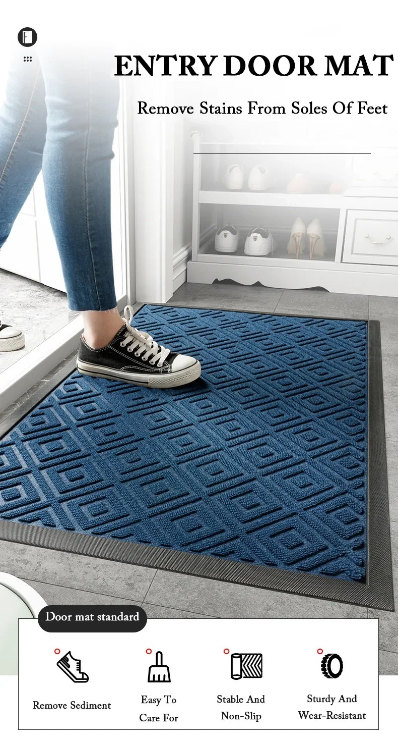 【SG】Large Heavy Duty Entrance Mat Front Hello Door Mat Hotel Welcome ...