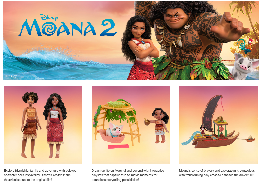 Disney Moana 2 Wayfinder Wonders with Surprise Small Doll, Canoe ...