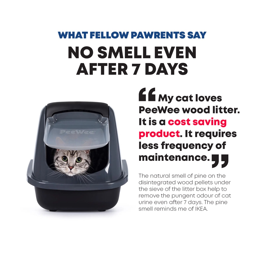 brioPets PeeWee Eco Wood Litter Natural Swedish Litter for Cats 9kg ...