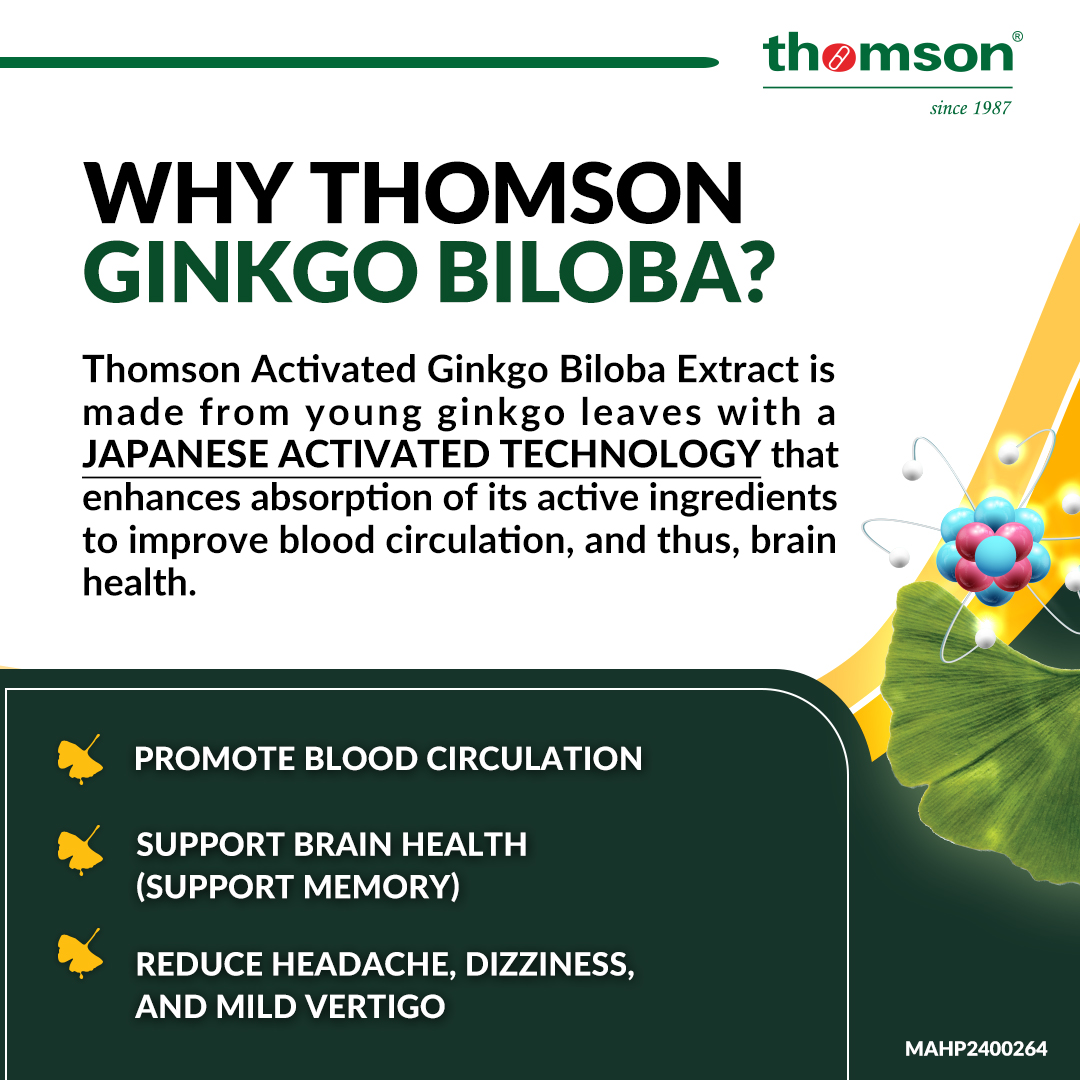(120s+120s) Thomson Health Circulon 125-High Strength Activated Ginkgo ...