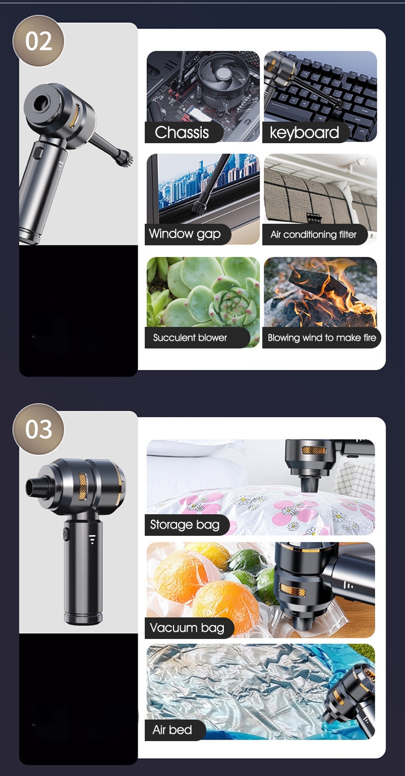 HXR Handheld Cordless Vacuum Cleaner portable Wet and Dry Car Vacuum ...