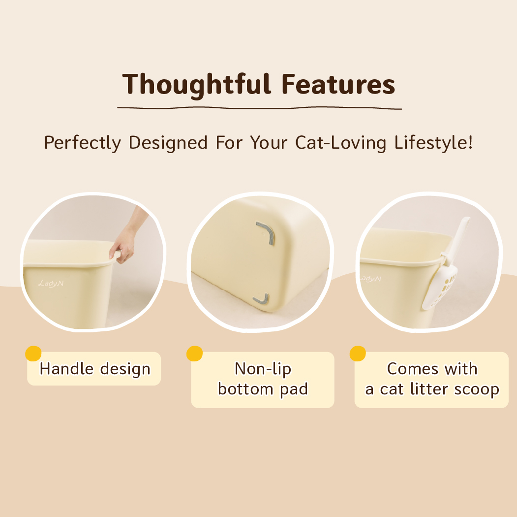 Lady N - Cat Litter Box Set (with a cat litter scoop) | Shopee Singapore