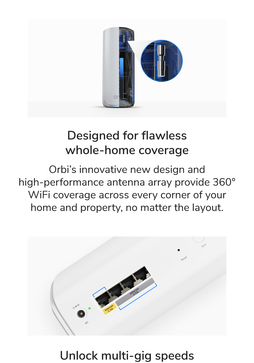 NETGEAR Orbi 770 (RBE772) WiFi 7 Mesh System: 2-Pack, Tri-Band, Up to ...