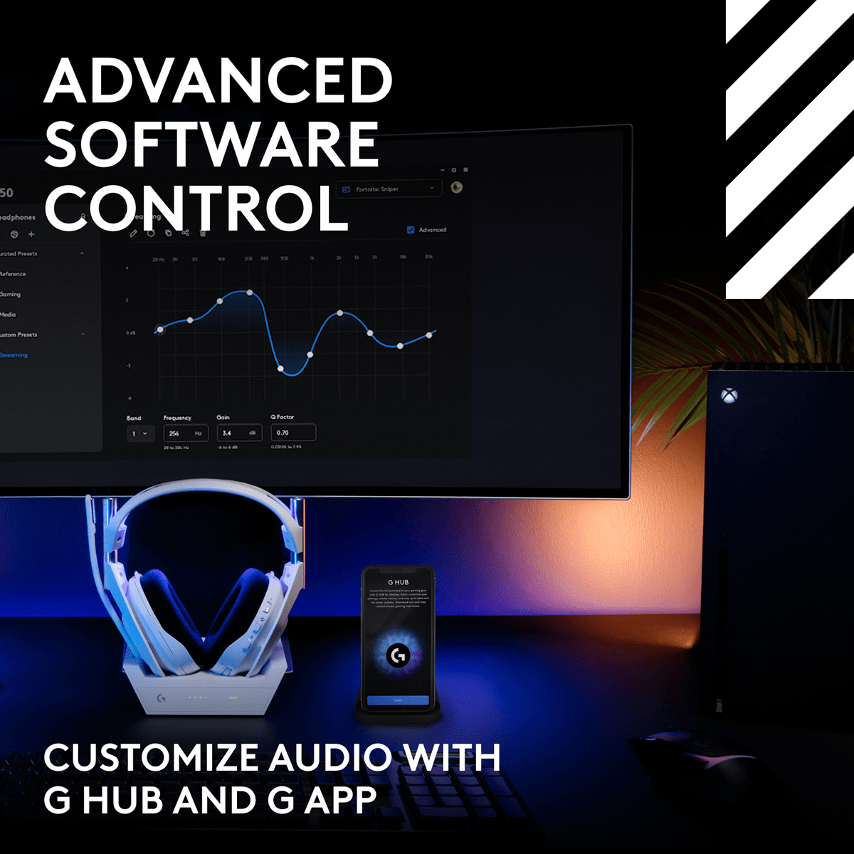 Logitech G Astro A50 (Gen 5) Lightspeed And Playsync Audio With Base ...