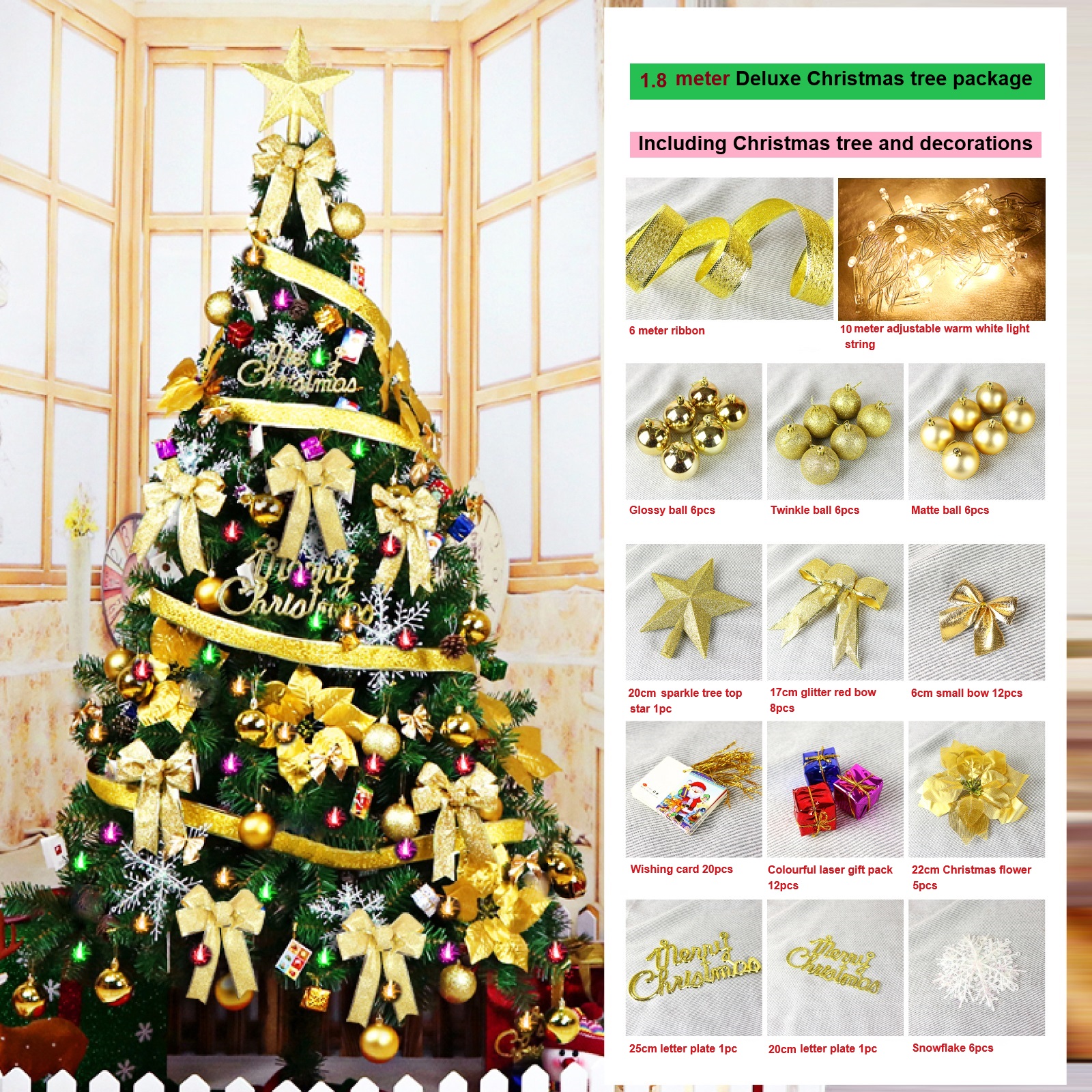 [SG STOCK] Christmas Tree 5ft 6ft 7ft Premium Artificial Holiday ...