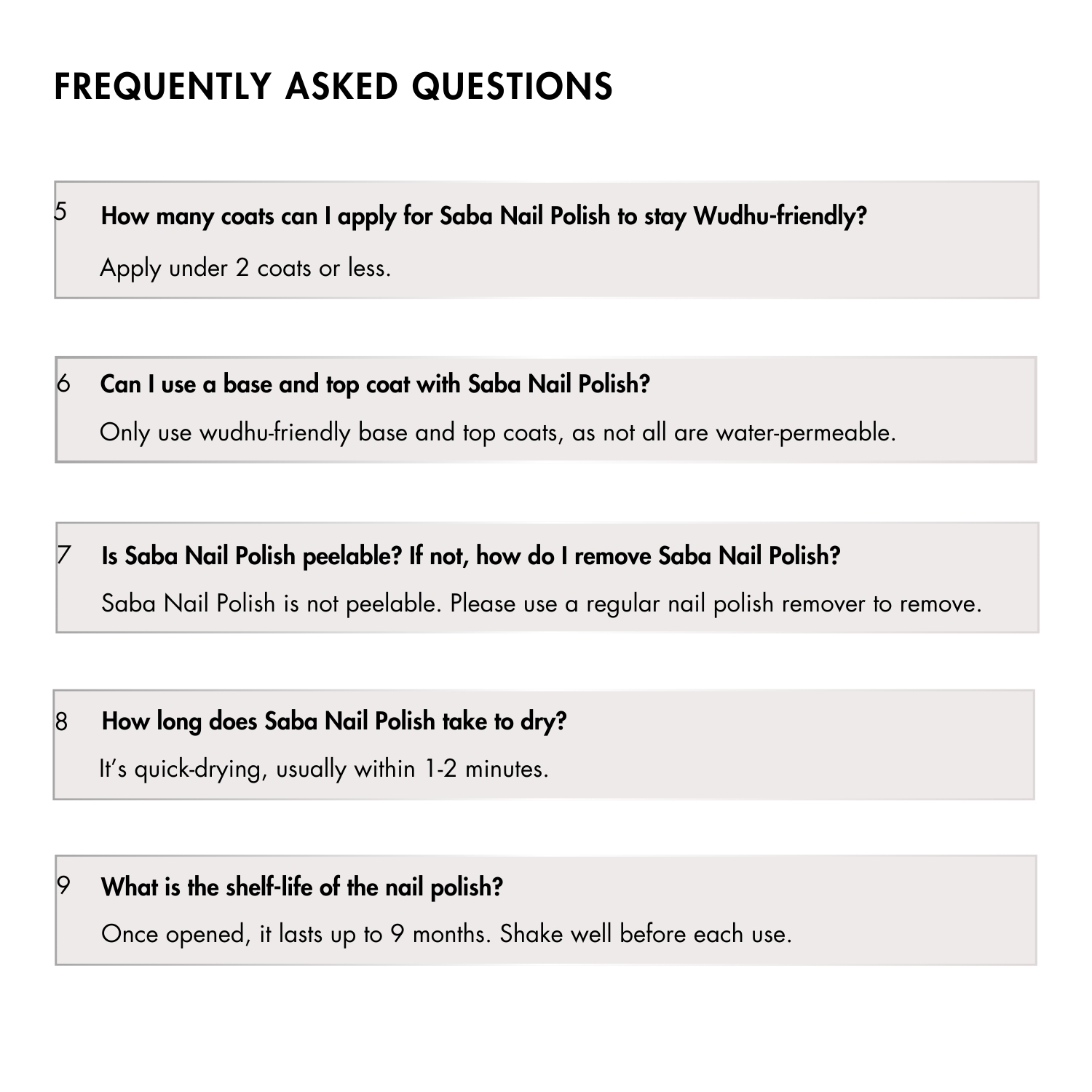 Saba Breathable Nail Polish 17 Colors - Wudu Friendly, Halal, Vegan ...