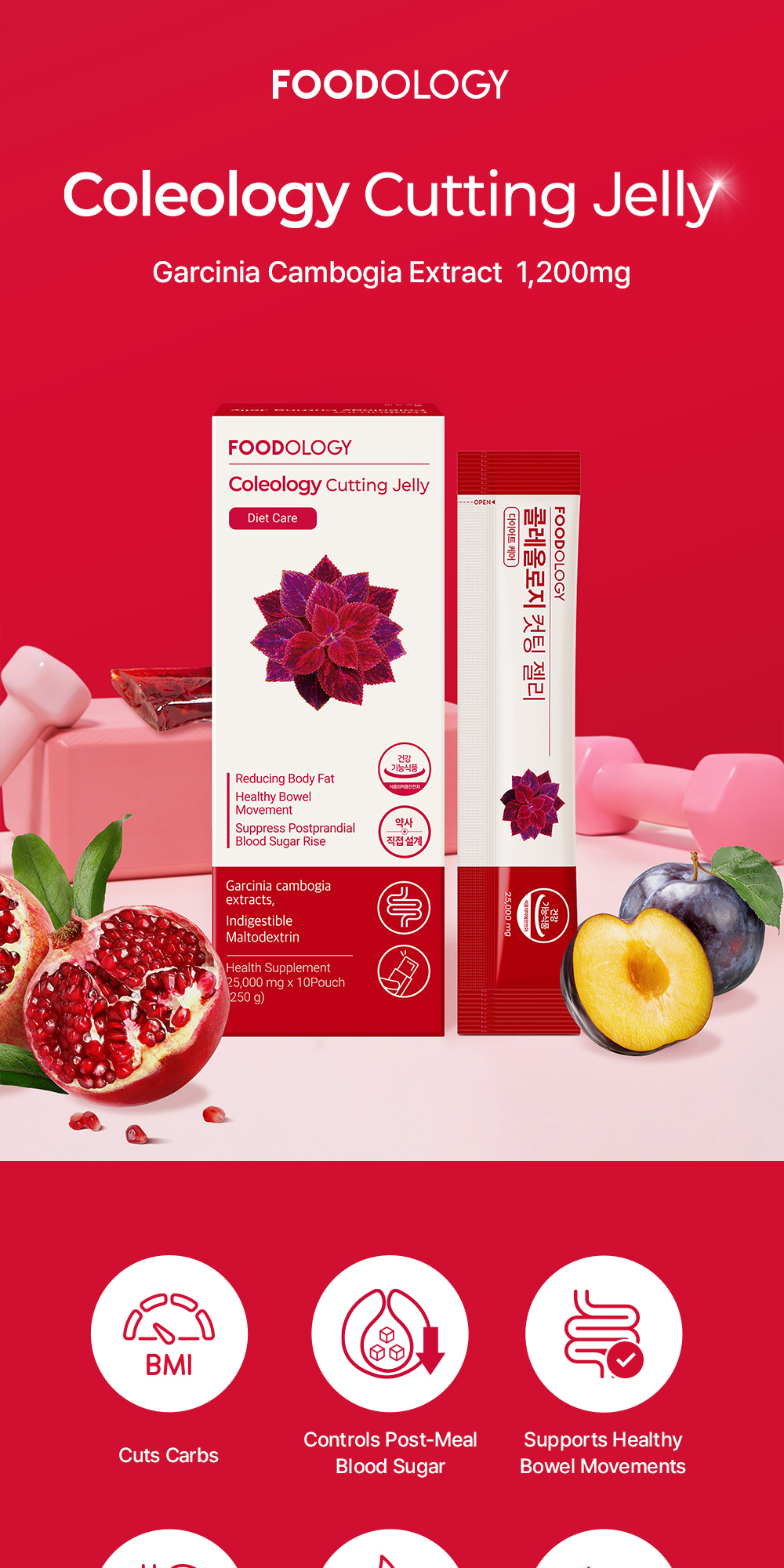 [FOODOLOGY Official] [Bundle] Coleology Cutting Jelly 25,000mg x 10 ...