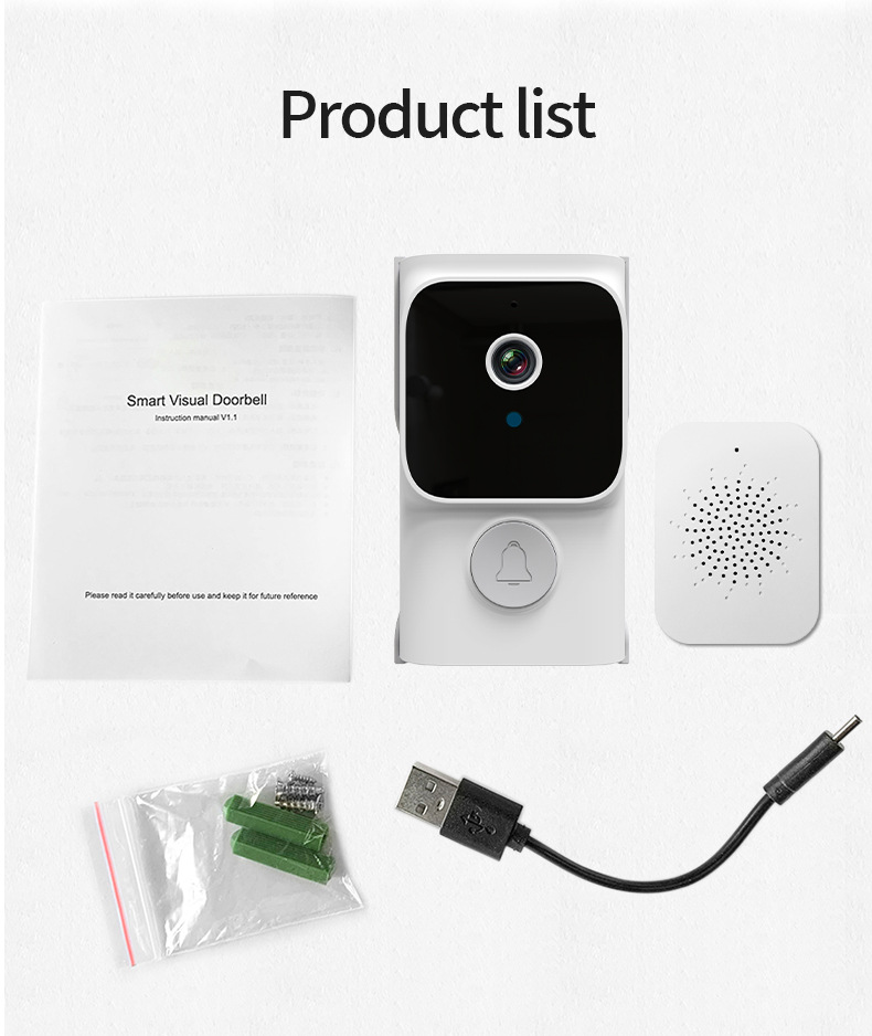 📱Tuya Smart Video Doorbell Wireless 2.4GHzSG | Real-Time App Alert🔥Free ...