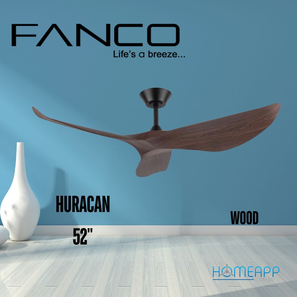 FANCO Huracan 52" no light DC ceiling fan remote control | Shopee Singapore