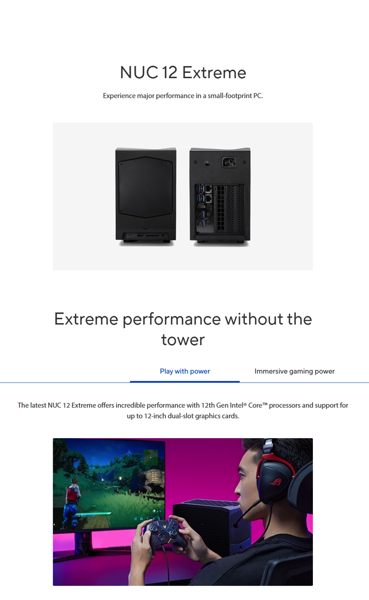 Intel NUC12 Mini PC Gaming Desktop ITX NUC12DCMI7/NUC12DCMI9 supports ...