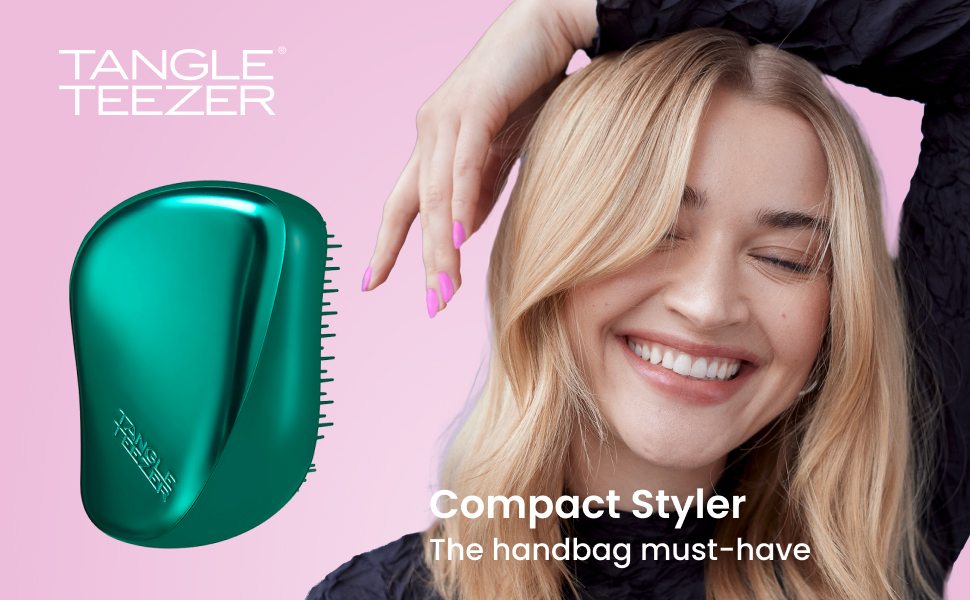 Tangle Teezer Compact Styler Detangling Hairbrush (2 Designs) | Shopee ...