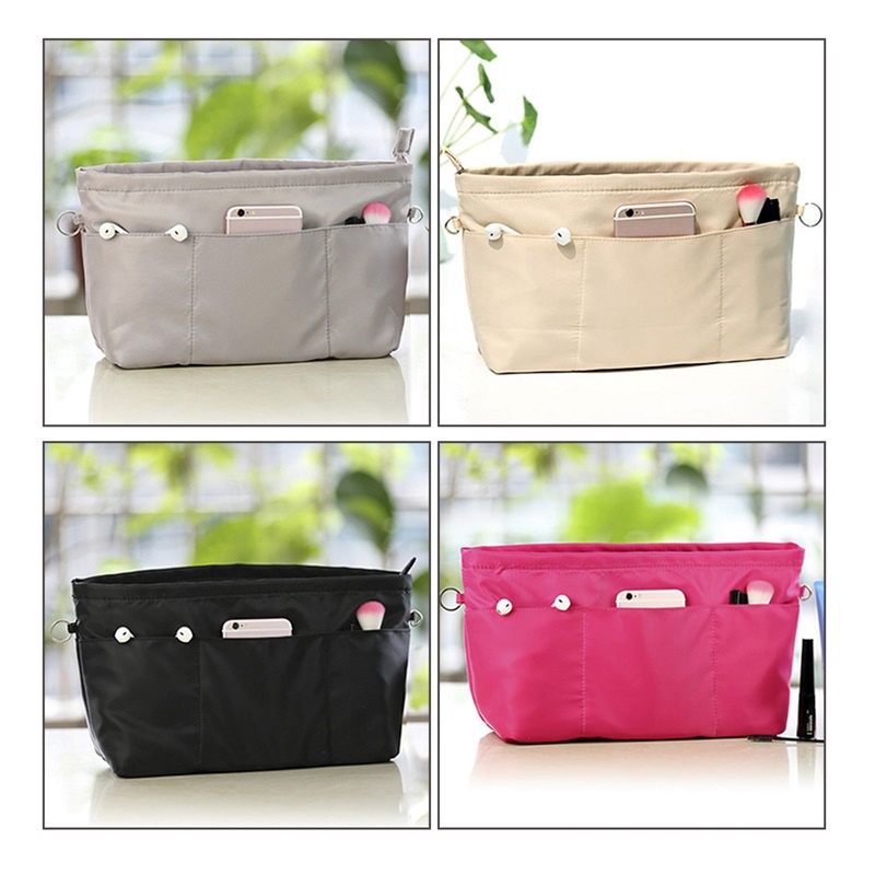 [SG SELLER] Nylon Inner Bag Liner bag Purse Organizer Insert with ...