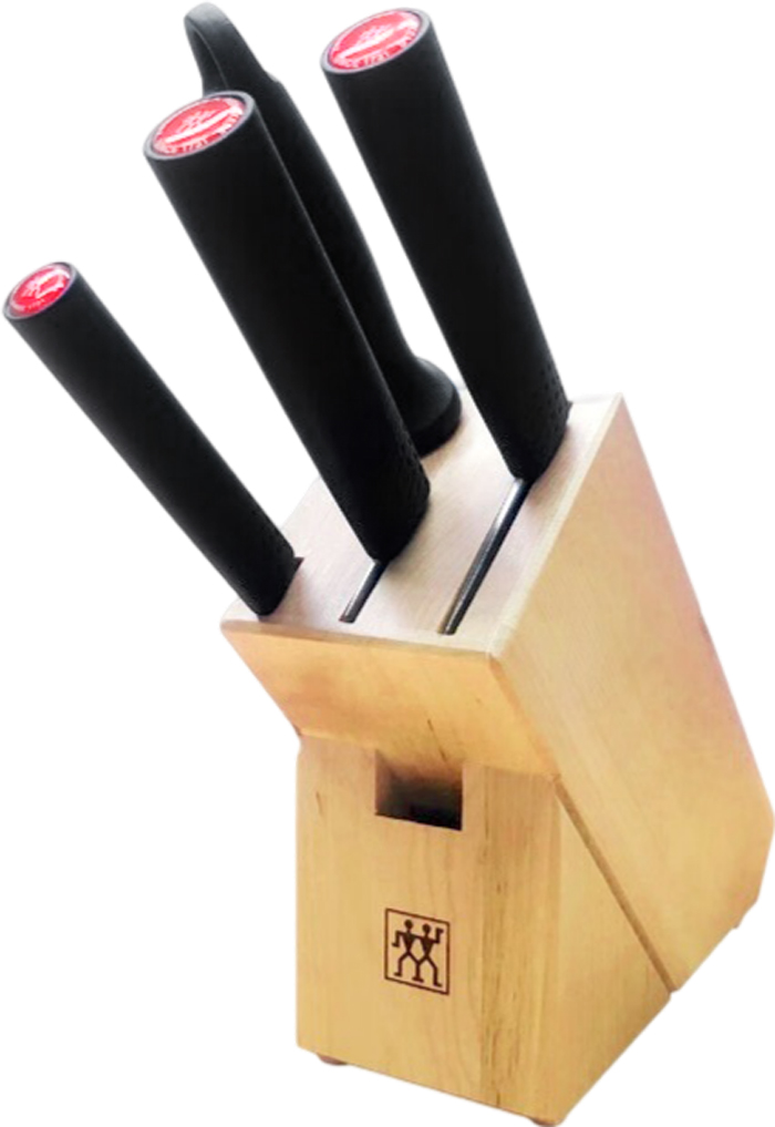 ZWILLING Feel 5 Pcs Wooden Knife Block Set, Sustainable Packaging ...