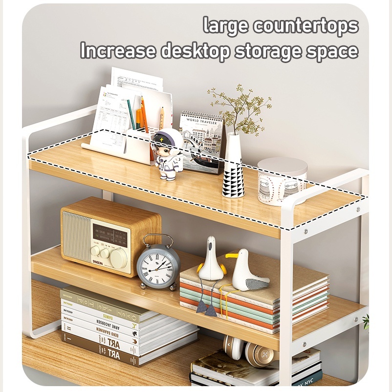 3Tier Desktop Storage Rack SimpleBook Shelf Desk Organiser Kitchen ...