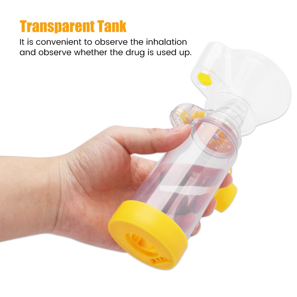 【SG】Silicone Kids Asthma Inhaler Spacer Device Aerosol Cabin For ...