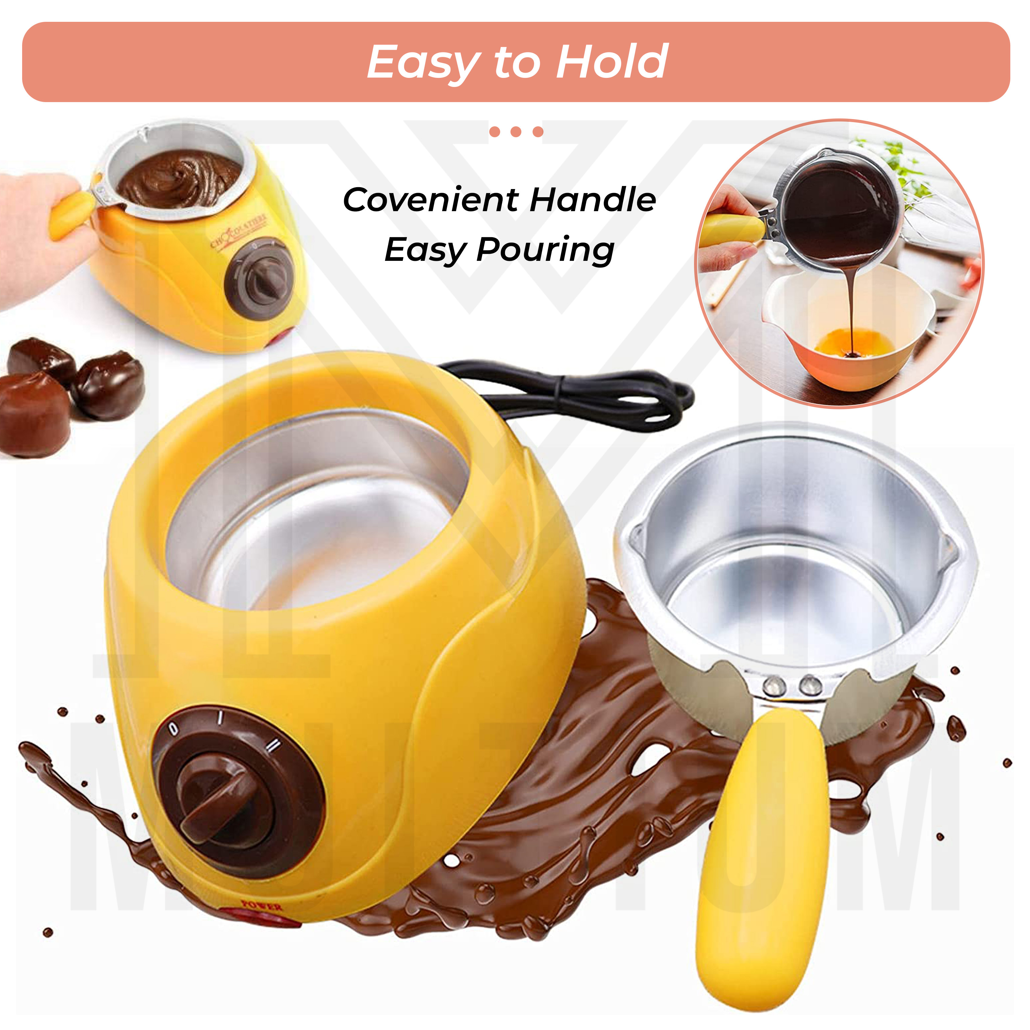 Pink Electronic Chocolate Melting Pot 250 ML l Chocolate Maker Set l ...