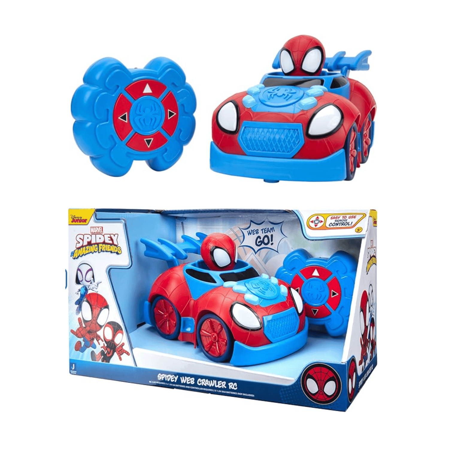 Spidey and His Amazing Friends Web Crawler RC Remote Controlled Vehicle ...