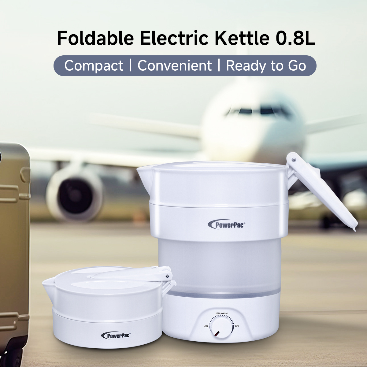 PowerPac Travel Jug, Foldable Electric Jug, Portable Jug, Electric Jug ...