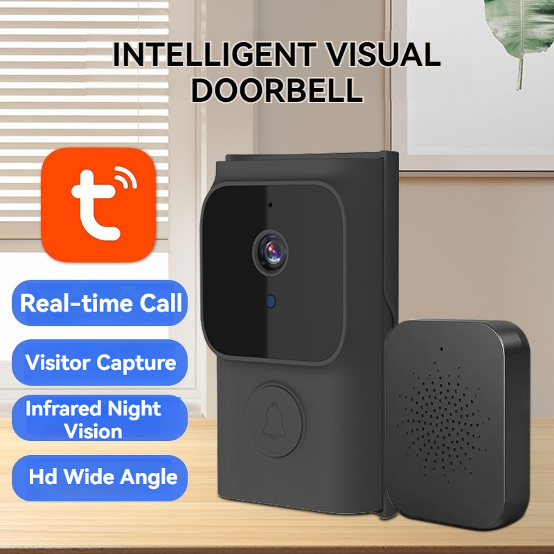 📱Tuya Smart Video Doorbell Wireless 2.4GHzSG | Real-Time App Alert🔥Free ...