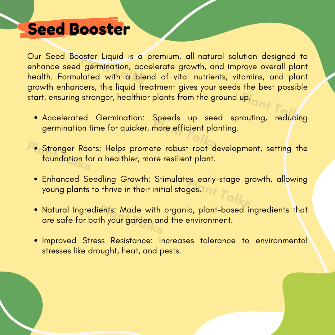 Plant Talks Seeds Booster for Germination Rate and Strong Seedling ...