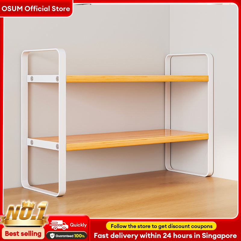 3Tier Desktop Storage Rack SimpleBook Shelf Desk Organiser Kitchen ...