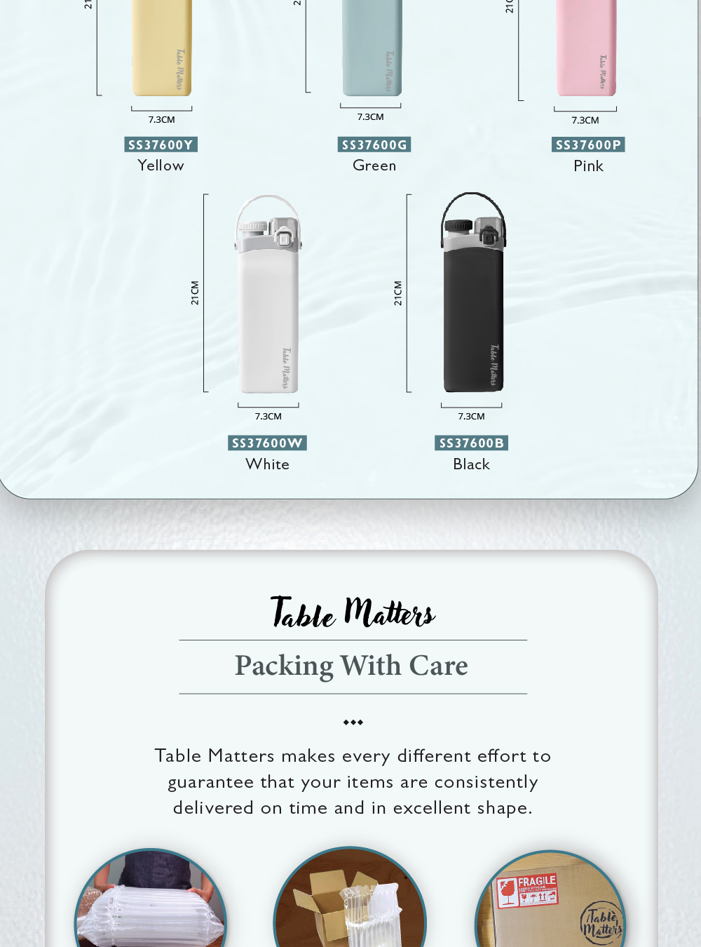 Table Matters - SiliSip 600ml Roll Up Water Bottle [Portable Water Bottle | Foldable Water ...