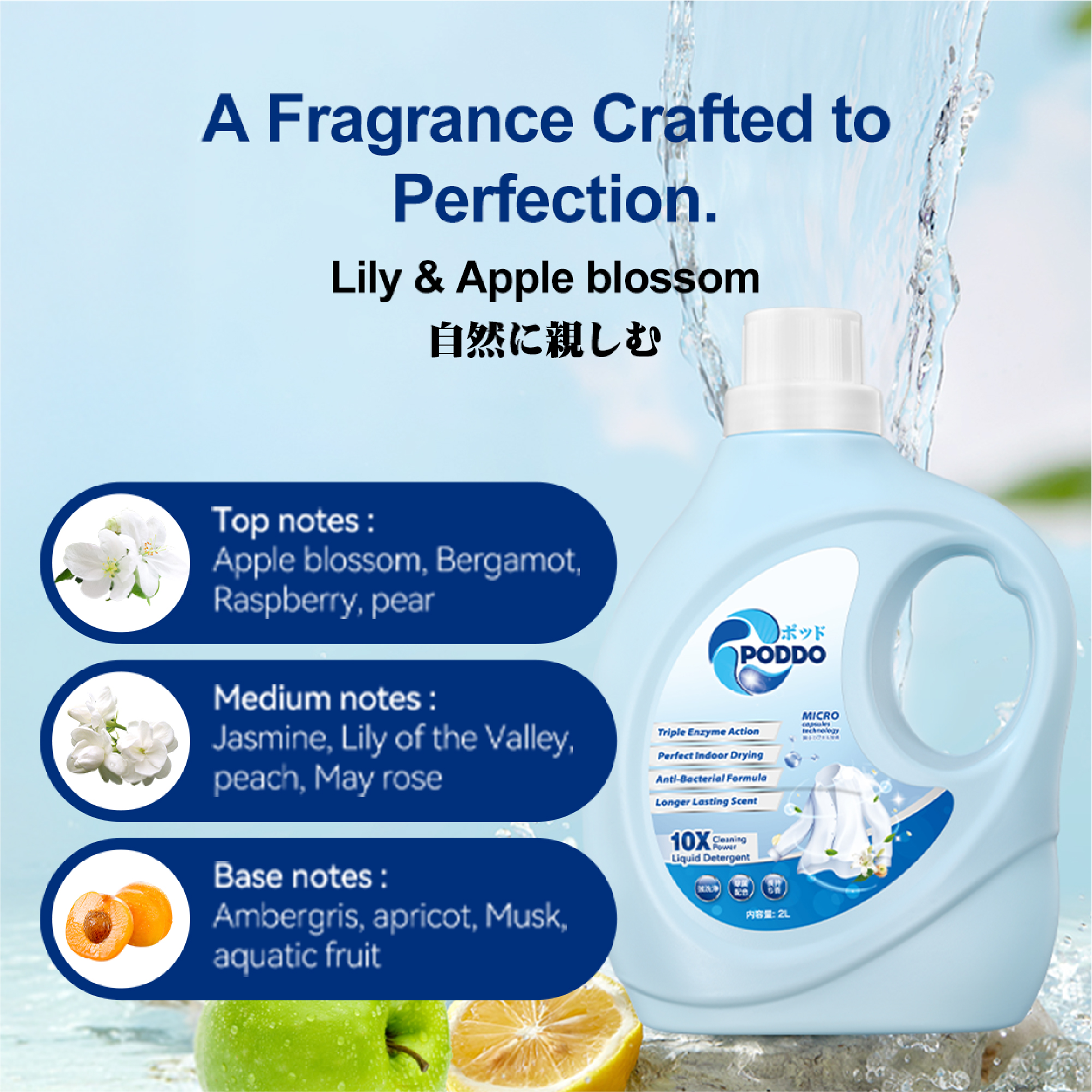 [NEW LAUNCH PROMO] PODDO Bio-Enzyme 99.9% Anti-Bacterial Laundry ...