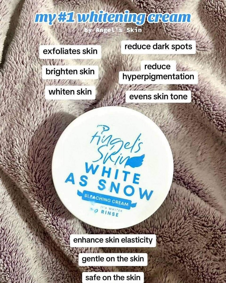 ANGELS SKIN WHITE AS SNOW BLEACHING CREAM NO RINSE 250g (SG READY STOCK ...