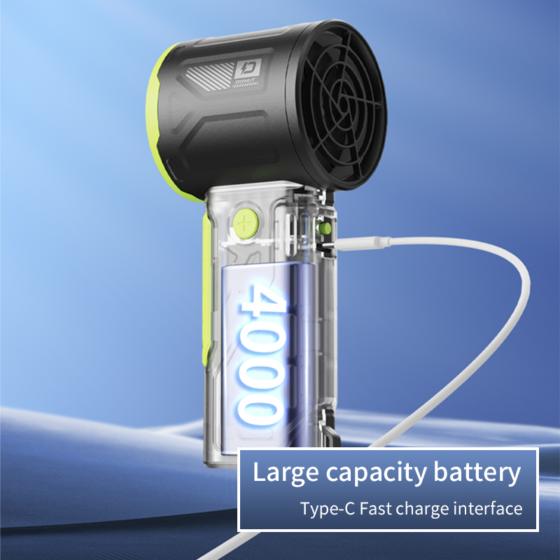 Gadget MIX Diginut CL-38 Handheld Turbo Fan/ LED Digital Power Display ...