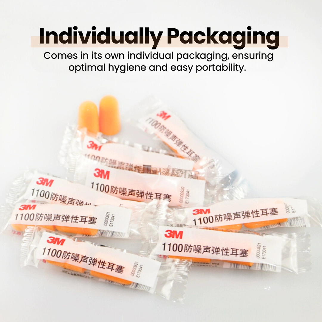 mixshop 3M 1100 Ear Plugs, Travel, Work, Flights, Snoring, Soft and ...