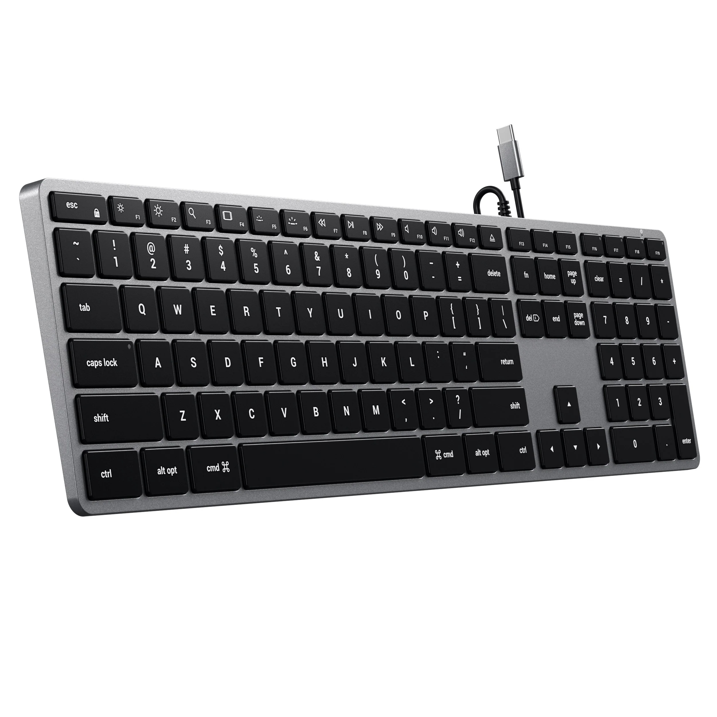 Satechi W3 Slim USB-C Wired Backlit Keyboard | Shopee Singapore
