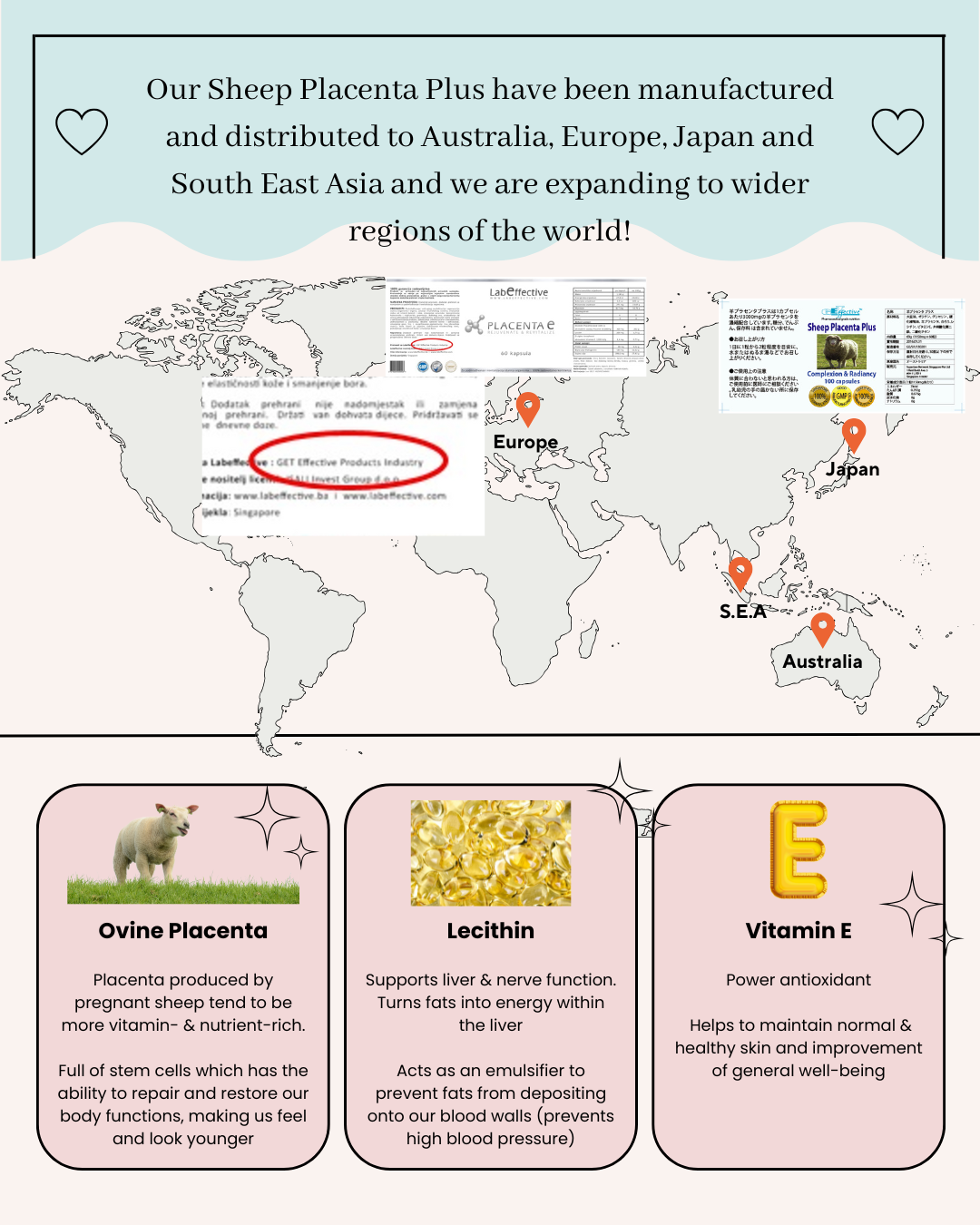GET Effective Sheep Placenta Plus [30/100/450 caps] - Fade Aging Spots ...
