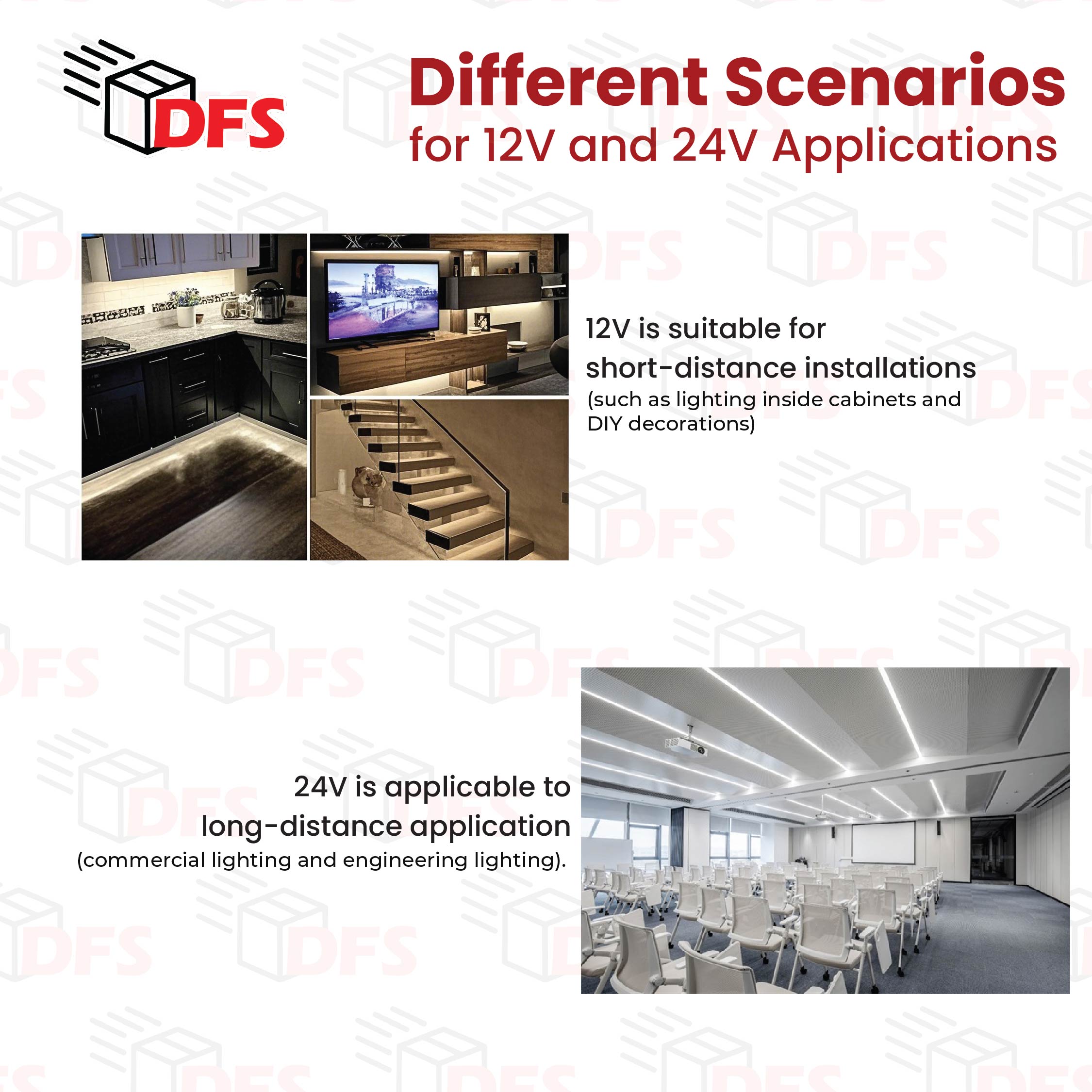 DFS LED 24V 5M COB LED Strip Light 3000K 4000K 6000K | Shopee Singapore